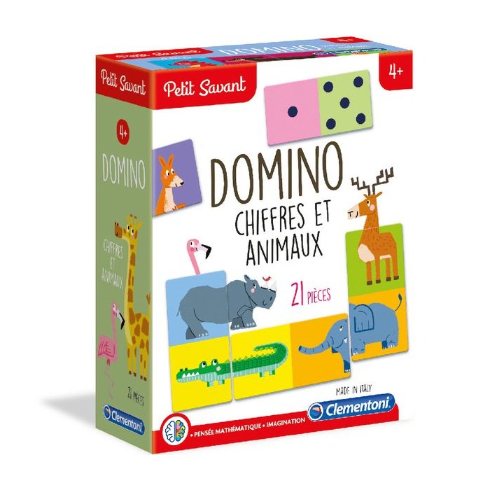 DOMINO CHIFFRE ET ANIMAUX CLEMENTONI 52360